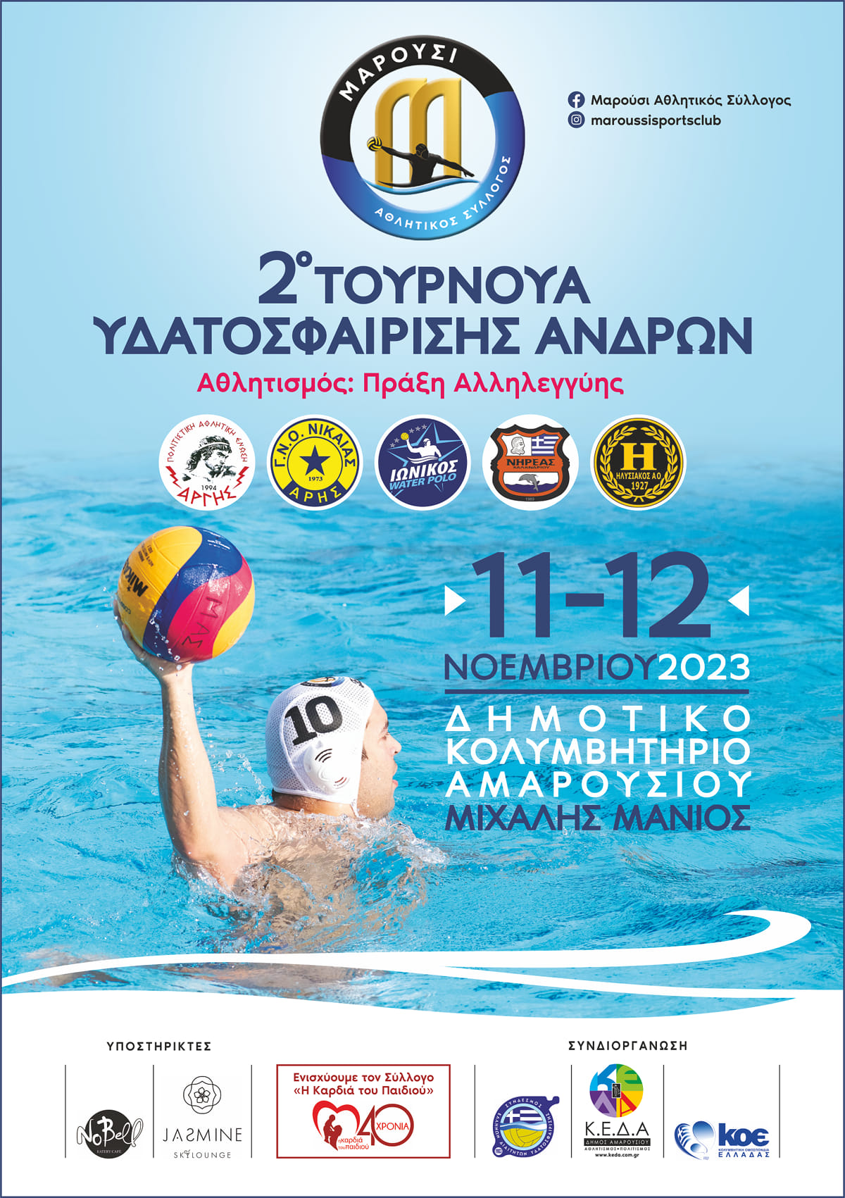 Έρχεται το 2ο Τουρνουά Υδατοσφαίρισης Ανδρών «Αθλητισμός: Πράξη ...
